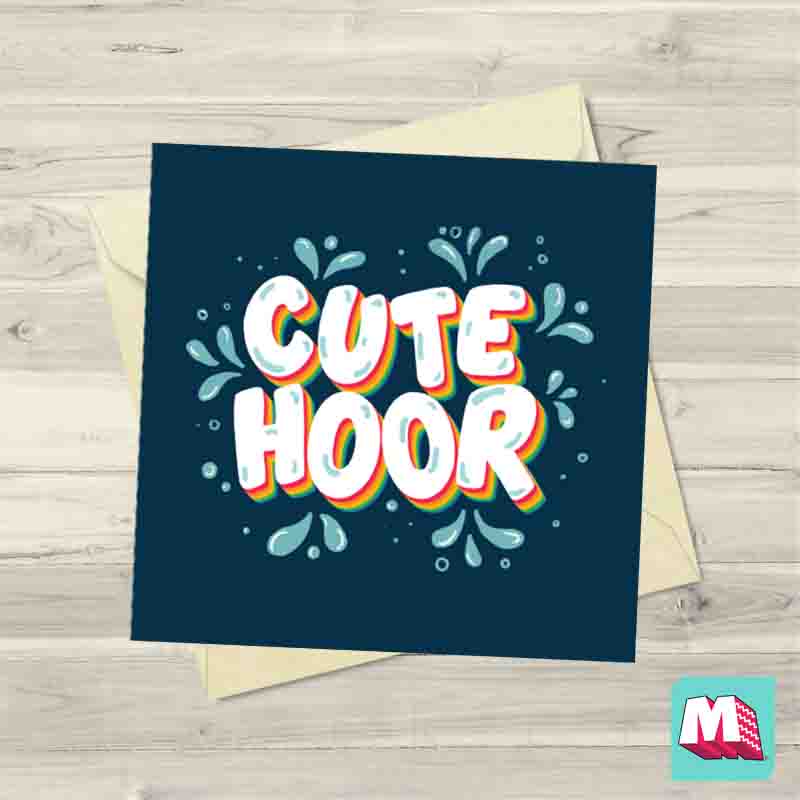 Cute Hoor Greeting Card — Maktus