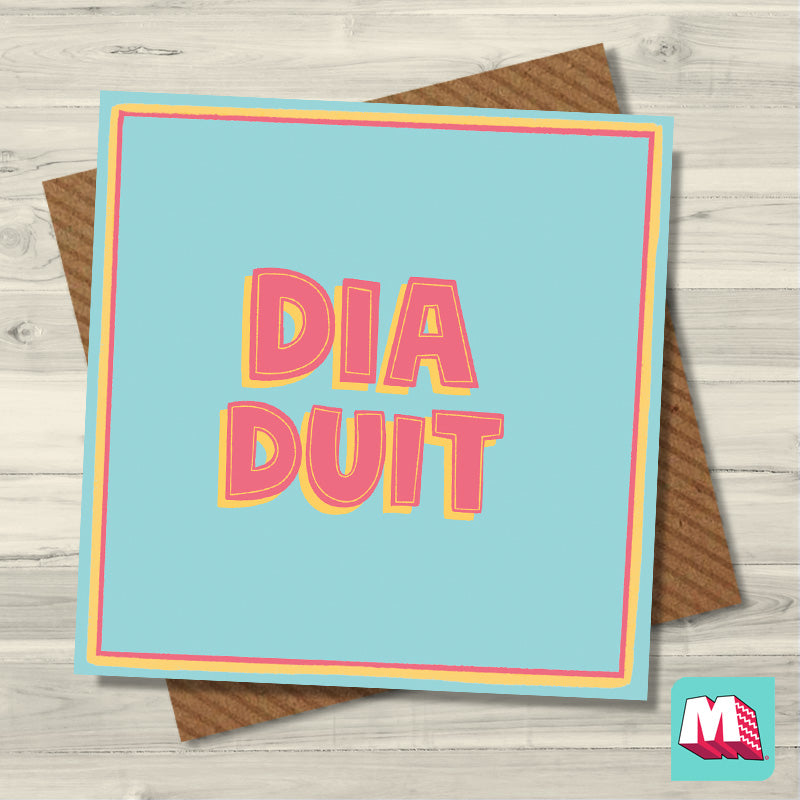 Dia Duit Clipart Beoite Dia Duit Bitch Irish Language Gaeilge" Poster