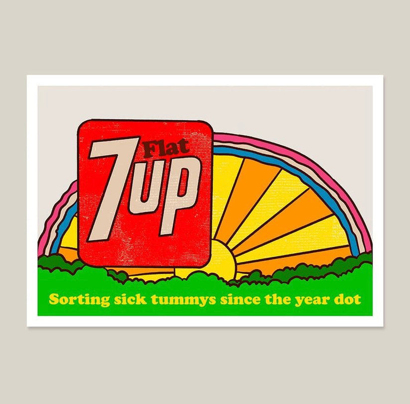 Maktus | Flat 7up A3 Illustrated A3 Print Poster